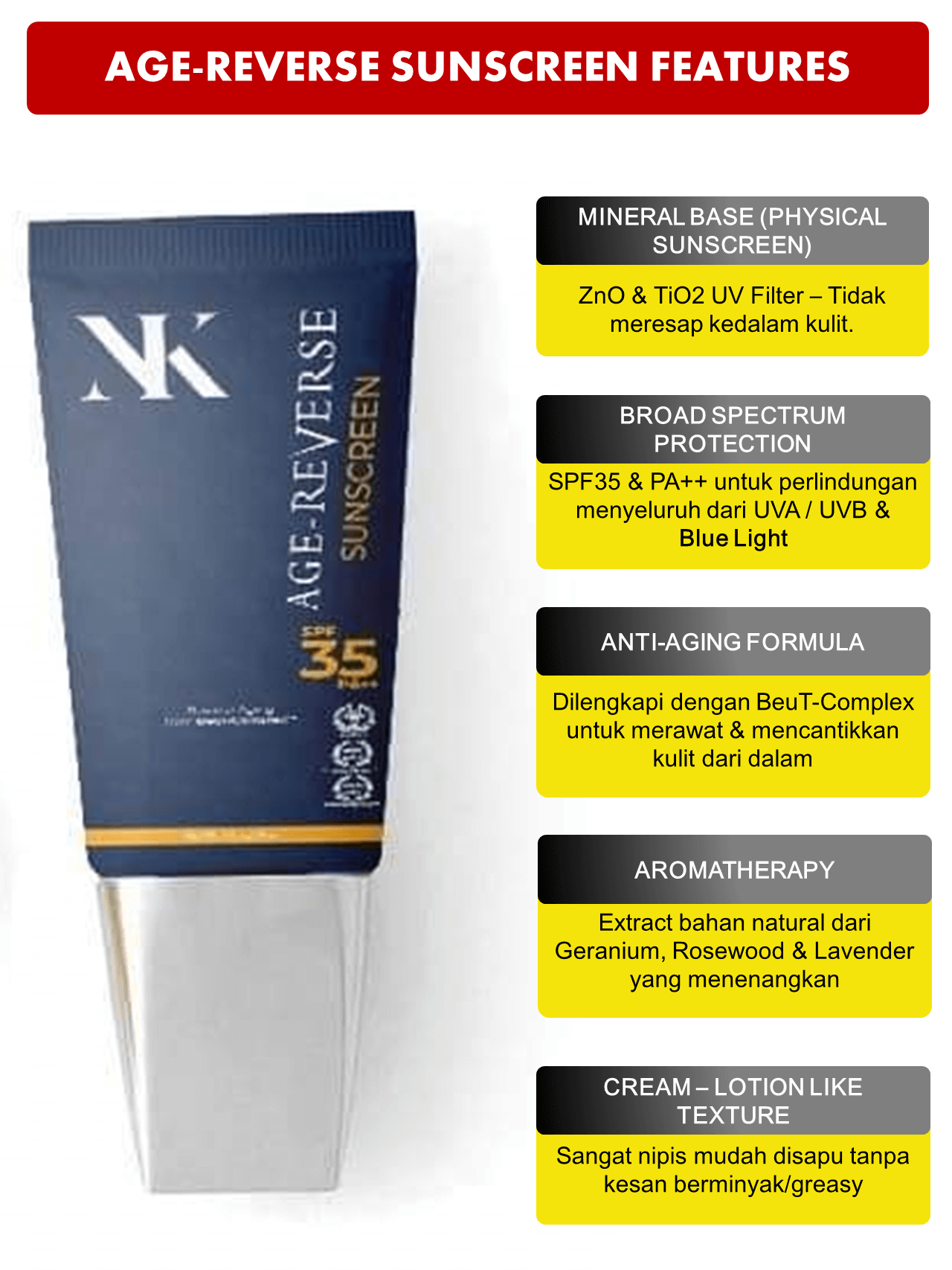 AGE REVERSE SUNSCREEN (30ml)